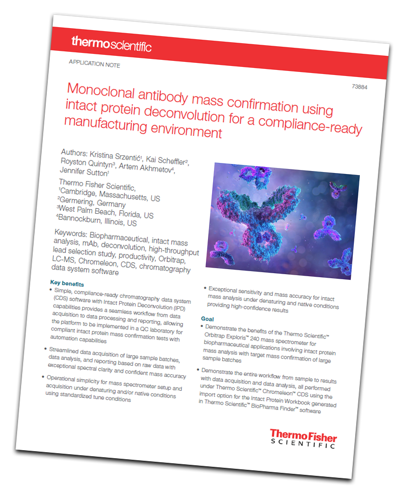Monoclonal Antibody Mass Confirmation using Intact Protein ...