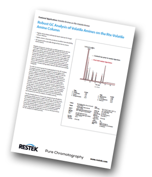 Robust GC Analysis of Volatile Amines on the Rtx-Volatile Amine Column Form
