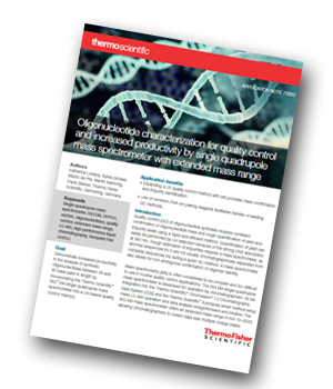 Oligonucleotide Characterization for Quality Control and Increased ...