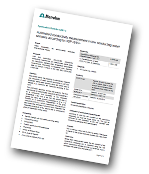 Automatic Conductometry in Water with Low Electrical Conductivity in ...